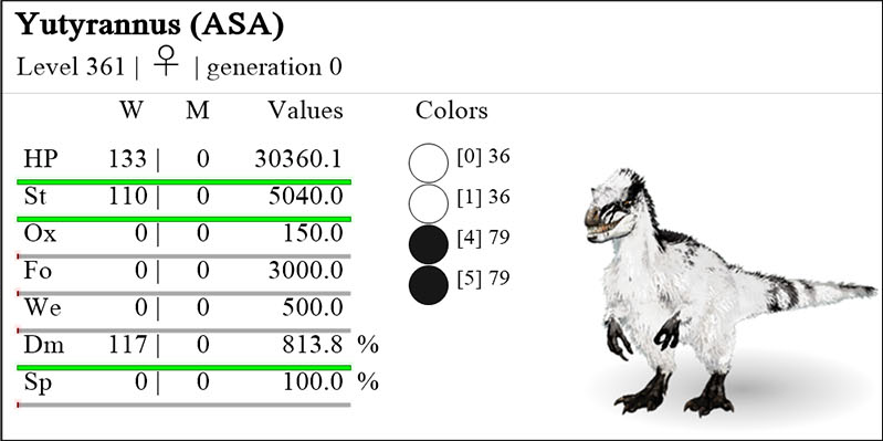 Ark Survival Ascended-ASA-PVE-Yutyrannus-Yuty-Dino-PC/PS5/XBOX-Official ...