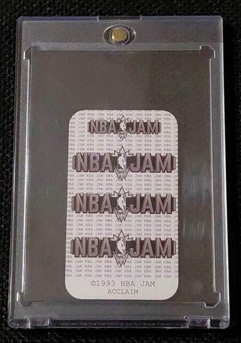 Michael Jordan NBA JAM 1993 Acclaim Mini Refractor Insert Card Bulls ...
