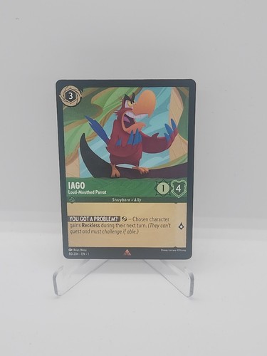 Disney Lorcana TCG Iago Loud-Mouthed Parrot 80/204 Rare The First ...