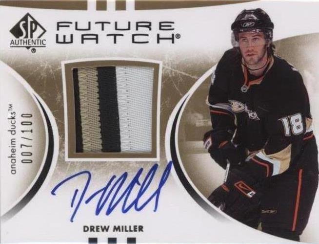 2007-08 SP Authentic - Autographed Future Watch Drew Miller #192 ...