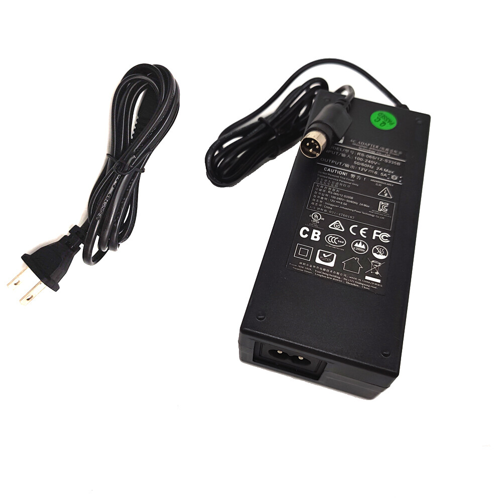 Genuine Orico RS-065/12-S335B AC Adapter Power Supply Charger 4-Pin 12V ...