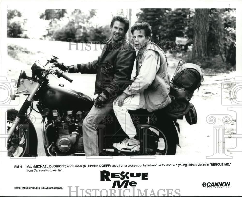 1991 Press Photo Michael Dudikoff and Stephen Dorff star in the film ...