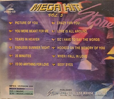 5 MEGA HITS KARAOKE VCD PLAY ON YOUR COMPUTER/DVD PLAYER | eBay