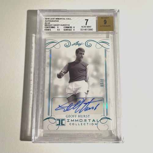 GEOFF HURST - 2018 LEAF Immortal No. BA-GH1 - Serial #3/10 - BGS NMT 7 ...
