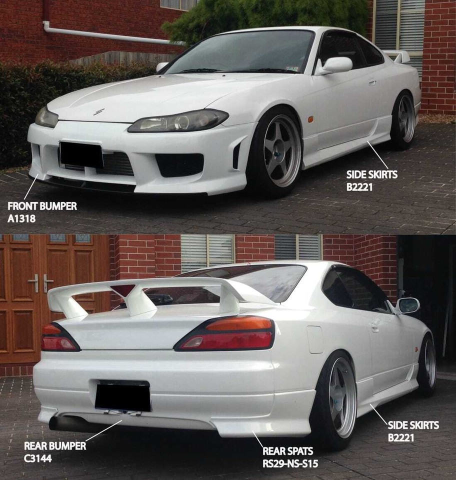 FIT FOR NISSAN SILVIA S15 OEM SPEC R AERO STYLE BODY KIT | eBay