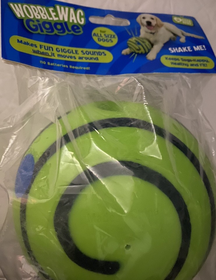 Wobble Wag Giggle Ball Dog Toy Interactive Fun Giggle Sounds Roll Shake ...