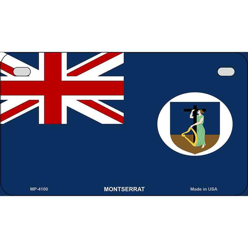 Montserrat Flag Novelty Metal Motorcycle Plate MP-4100 | eBay