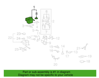 LEXUS OEM FACTORY BRAKE ACTUATOR 2007-2016 LS460 LS460L LS600H 44050 ...