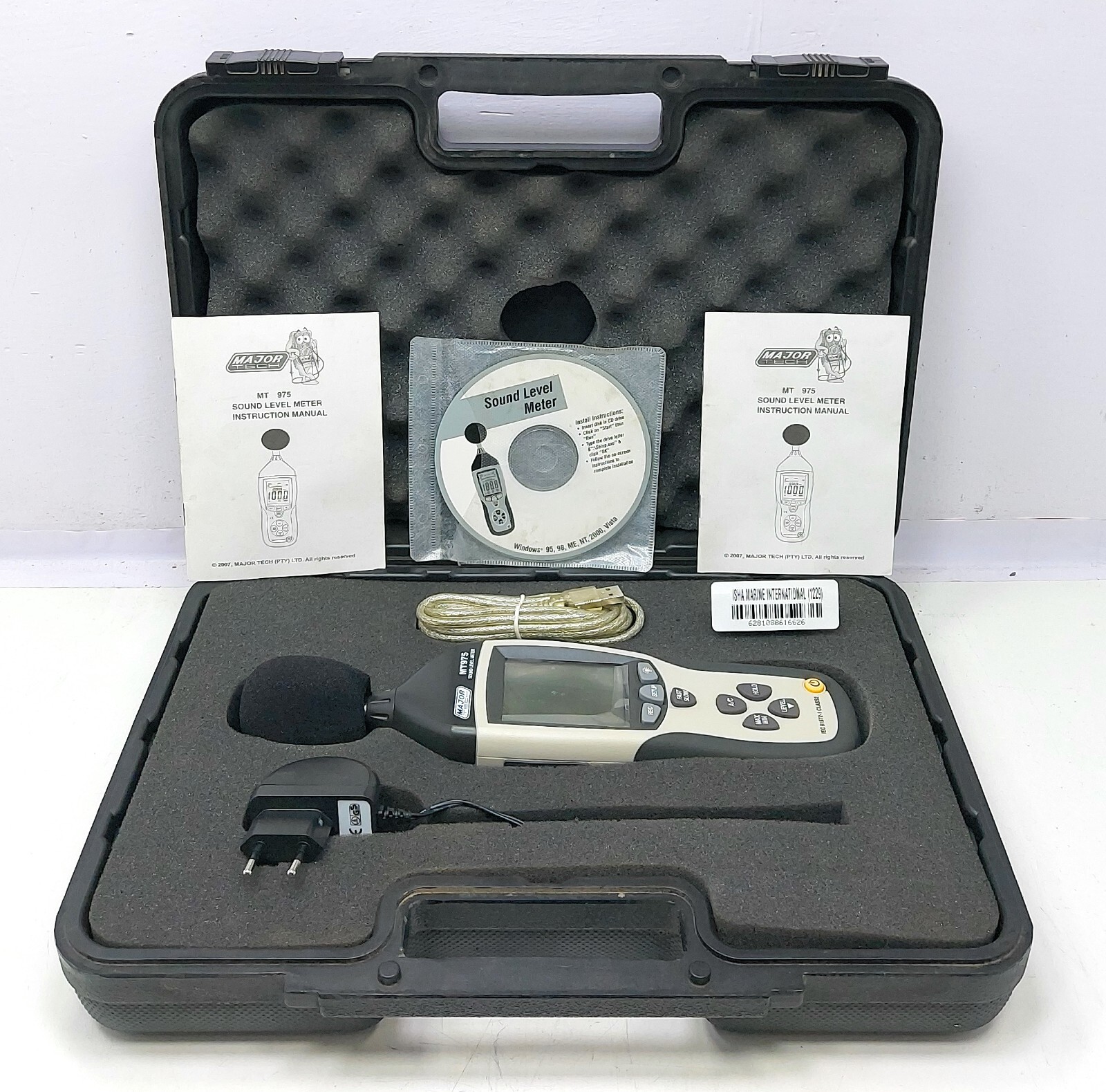 Major Tech MT975 Sound Level Meter IEC 61672-1 Class 2 | eBay