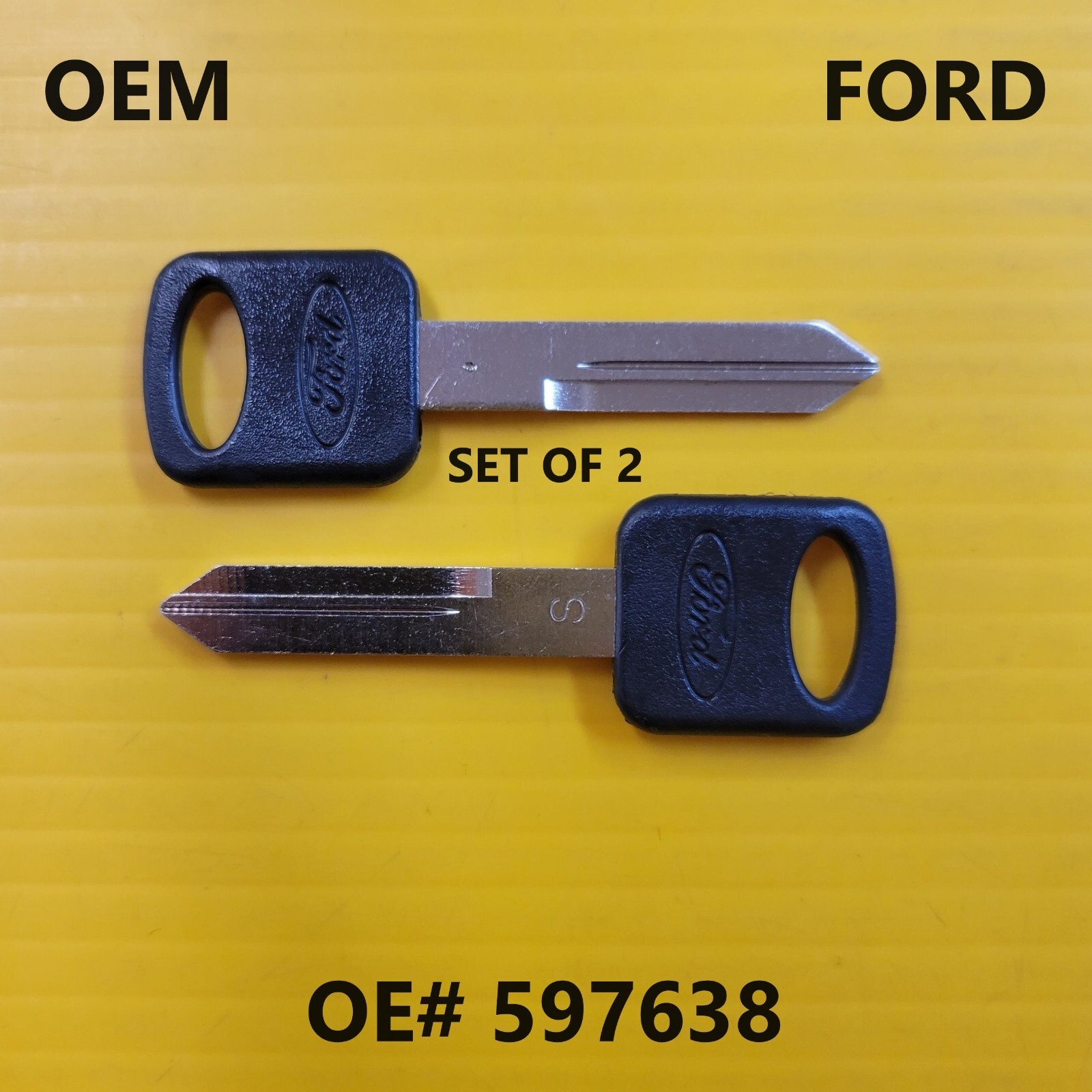 NEW OEM Strattec Genuine Ford Logo H-75 H75 Service Keys - OE# 597638 ...