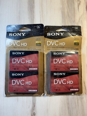 4 SONY Mini DV DVC HD 63 Min. Digital Video Cassette Tapes (New | NIB ...