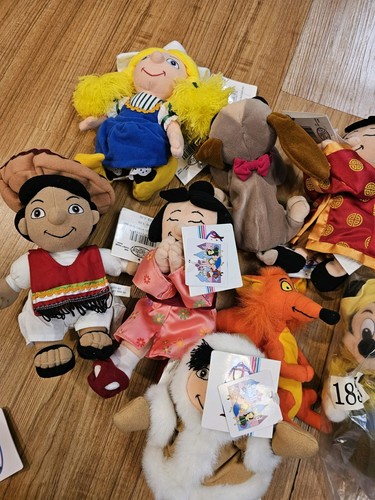 Lot of Disney Bean Bag Plush 13 Figment Mushu Fantasia Pain Smee Abu | eBay