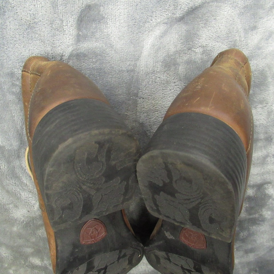 Ariat Womens 11B Lacer Boots Brown Leather Heritage Lace Up Ankle ...