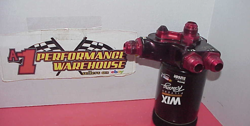 C & R Remote Oil Filter with Diverter Valve & New Wix 51268R Oil Filter ...