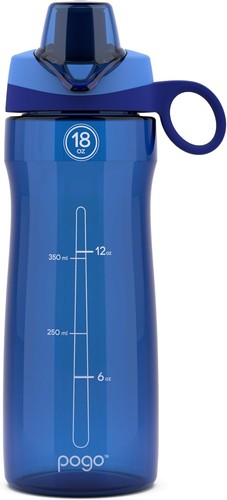 Pogo BPA-Free Tritan Plastic Water Bottle with Chug Lid, 18 Oz, Blue | eBay