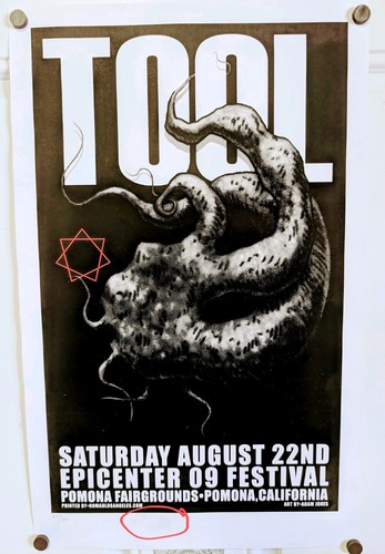 TOOL Concert Poster August 22 2009 Pomona | eBay