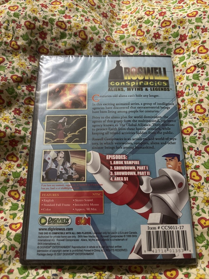 Roswell Conspiracies: Aliens, Myths & Legends - Area 51 DVD | eBay