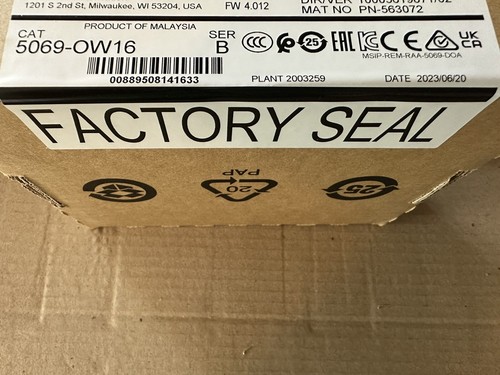 Sealed 2023 AB 5069-OW16 Compact 5000 Relay Output Module 5069OW16 ...