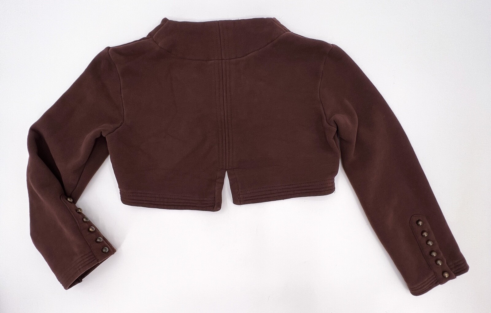 VINTAGE Cenit Jacket Womens Large Brown Long Sleeve Cropped Y2K Mock neck | eBay