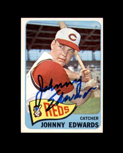 Johnny Edwards Signed Authentic 1965 Topps Cincinnati Reds Autograph | eBay