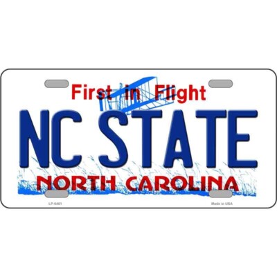 North Carolina State License Plate Metal Sign Plaque Art Car Truck Wall ...