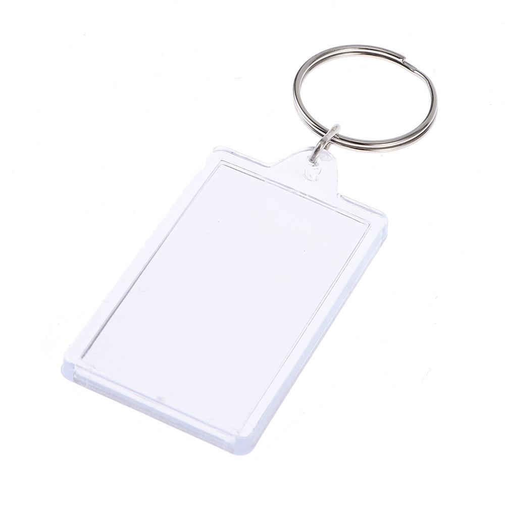 Rectangle Acrylic Photo Frame Keyring Bulk Photo Insert Keychains DIY Crafts | eBay