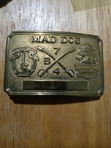 Mad Dog Military Belt Buckle | eBay