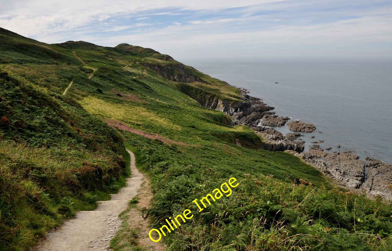 Photo 6x4 North Devon : Coast Path & Scenery Mortehoe Looking along the ...