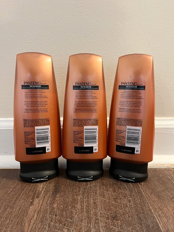 3 Pantene Pro-V Truly Relaxed Hair Moisturizing Conditioner 12 Oz. Each ...