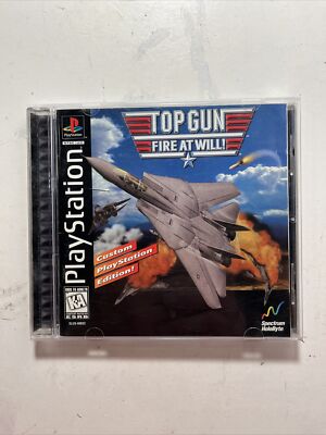 Top Gun: Fire at Will! (Sony PlayStation 1, 1996) Complete 85004154706 ...