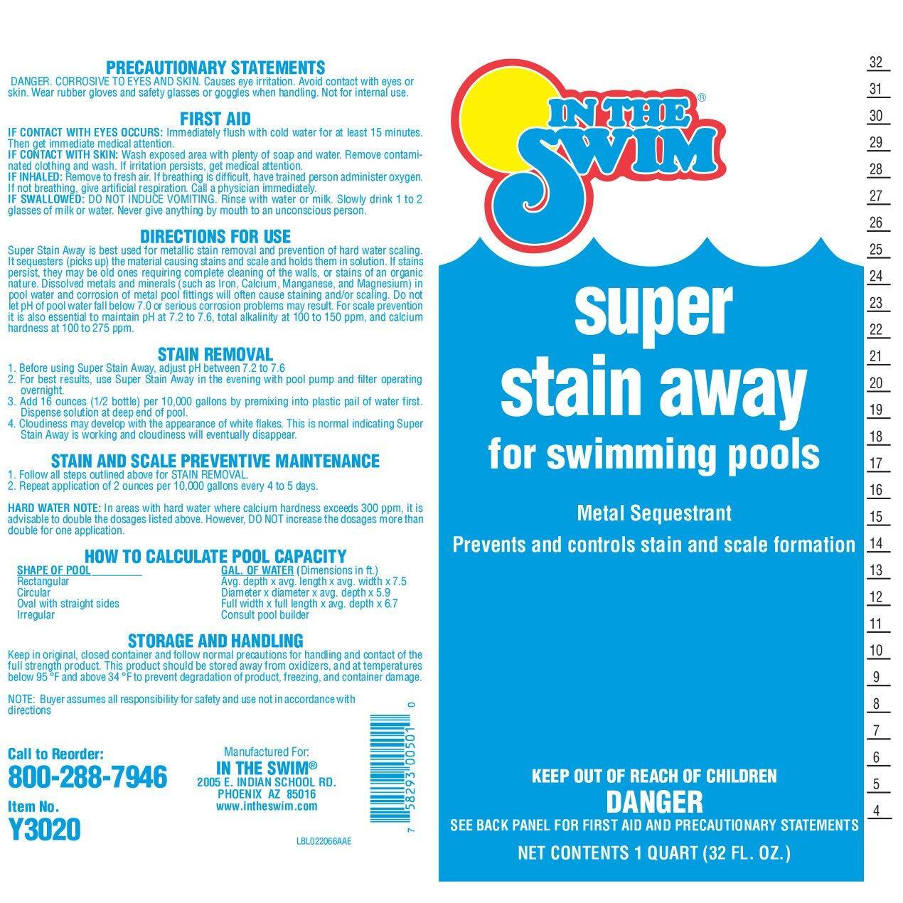In The Swim Super Stain Away - The Ultimate Swimming Pool Stain Remover ...