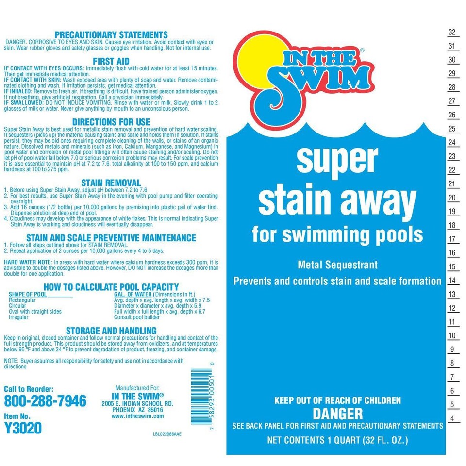 In The Swim Super Stain Away - The Ultimate Swimming Pool Stain Remover ...