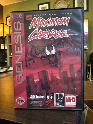 Spider-Man and Venom: Maximum Carnage Sega Genesis, 1994 (Box Only) 21481610038| eBay