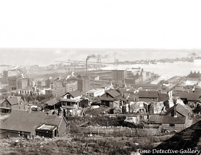 Birdseye View of Minnesota Point, Duluth, Minnesota - 1904 -Historic ...
