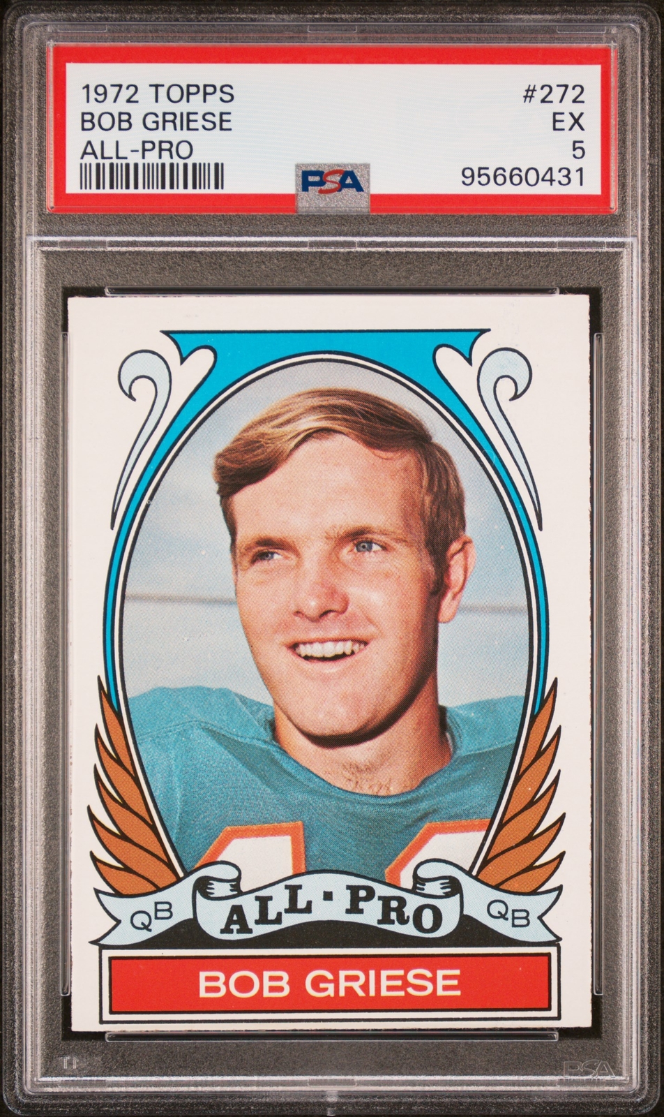 1972 TOPPS ALL-PRO #272 BOB GRIESE PSA 5 | eBay