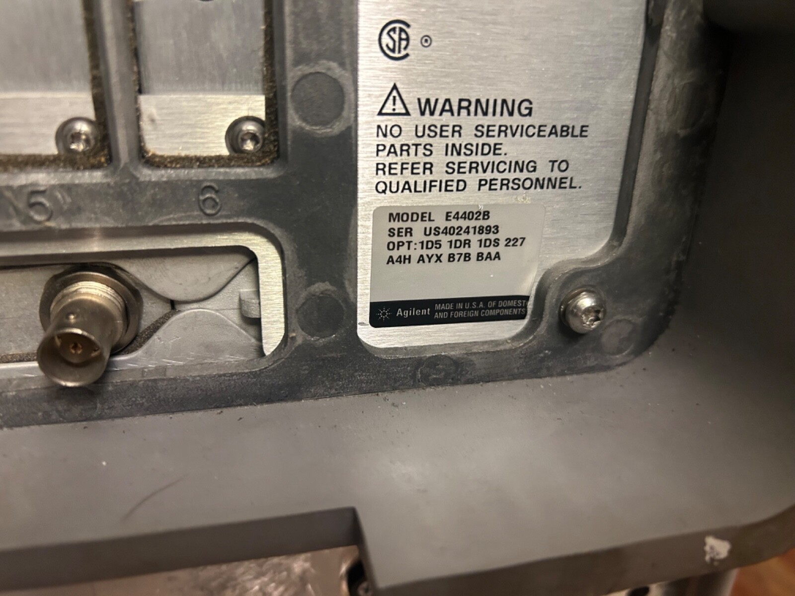 HP /Agilent/Keysight E4402B ESA-E Series 9kHz to 3GHz Spectrum Analyzer ...