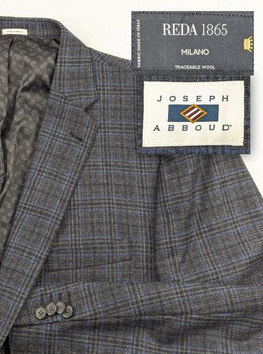 Joseph Abboud Reda Blazer Sport Coat Glenn Check Suit Jacket 100% Wool ...