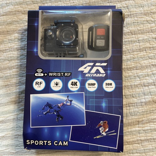 4K Ultra HD Sports Cam Wi-Fi +Wrist RF Water Resistant Action Mounting ...