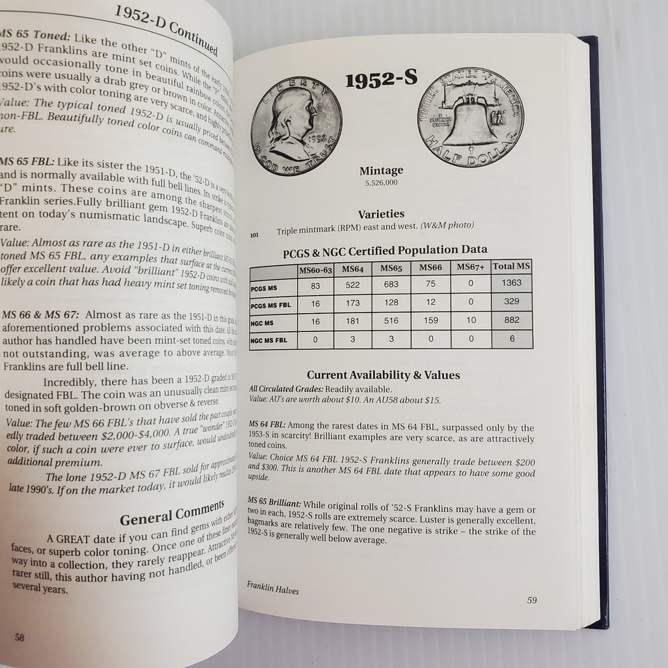 The Complete Guide to Franklin Half Dollars by Rick Tomaska Second Ed ...