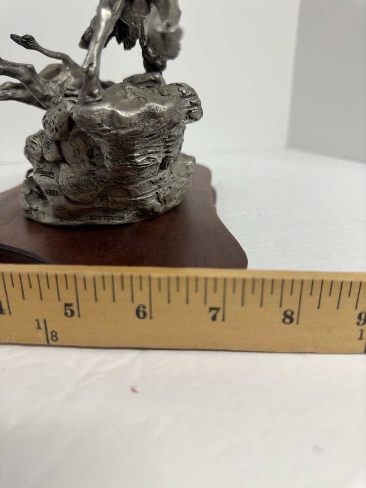 Vtg Danny D Edwards Sculpture 118/2500 Legends Unexpected Ravine Pewter ...