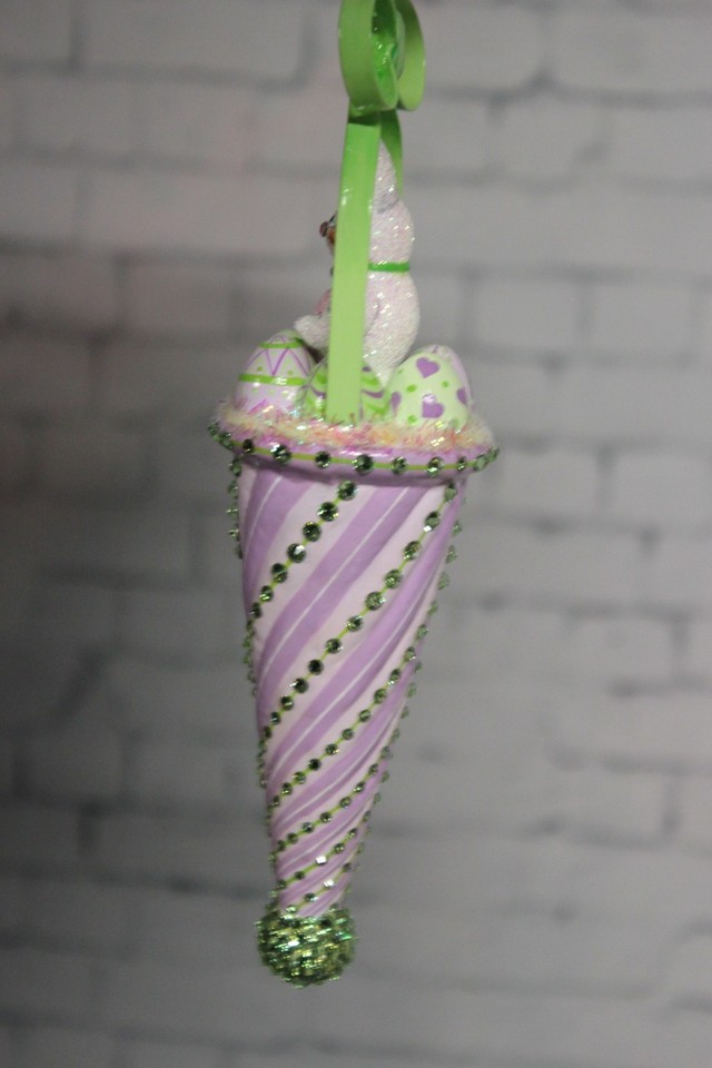 Patricia Breen Ornament Easter 2201 Easter Cornucopia Bunny, Lavender ...