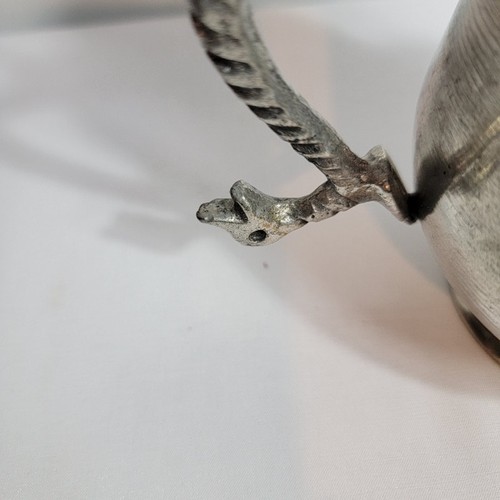 Turkish MoroccanTeapot w/ Lid Middle Eastern Nickel Copper Embossed 16 ...