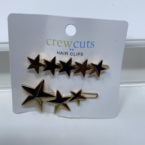 J Crew Crewcuts Girls Gold Tone Stars Hair Clips NWT | eBay