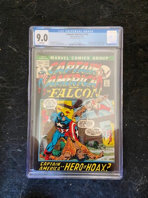 Captain America #153, CGC 9.0, National Diamond Insert | eBay