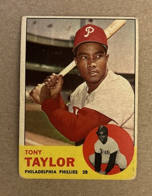 1963 Topps Baseball Tony Taylor Philadelphia Phillies Card #366 | eBay