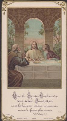 IMAGE PIEUSE HOLY CARD SANTINI QUE LA SAINTE EUCHARISTIE NOUS REVELE ...