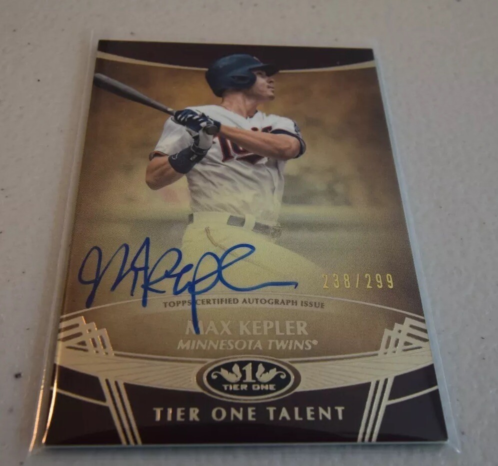 MAX KEPLER 2022 TOPPS TIER ONE PRIME PERFORMERS AUTO CARD #PPA-MK /299 ...