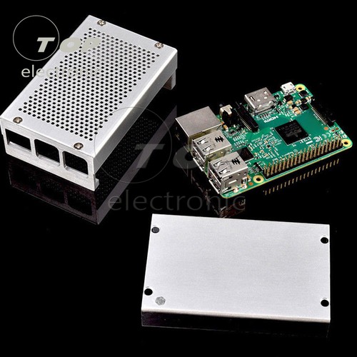 Aluminum Alloy Metal Case Cover Enclosure Box For Raspberry Pi 3 /Pi 2 ...