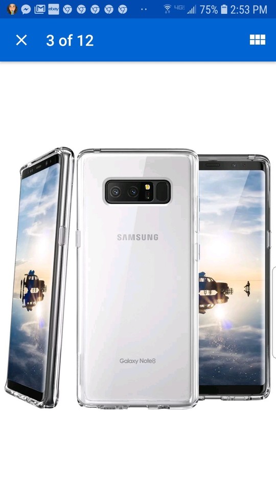 For Samsung Galaxy Note 8/9 S9/S8/Plus Ultra Thin Crystal Clear Hard ...