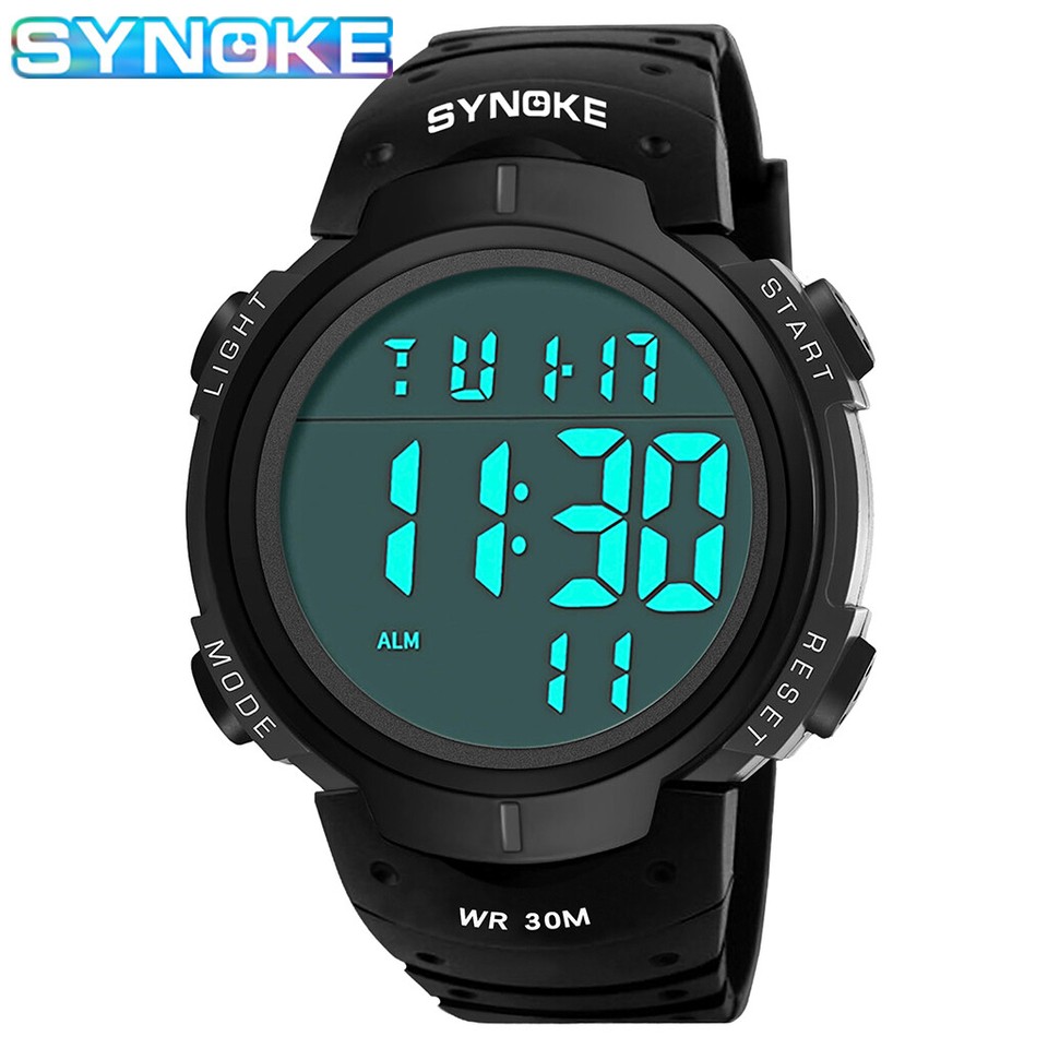Men Waterproof Digital Sports Watch Military Tactical LED Backlight ...
